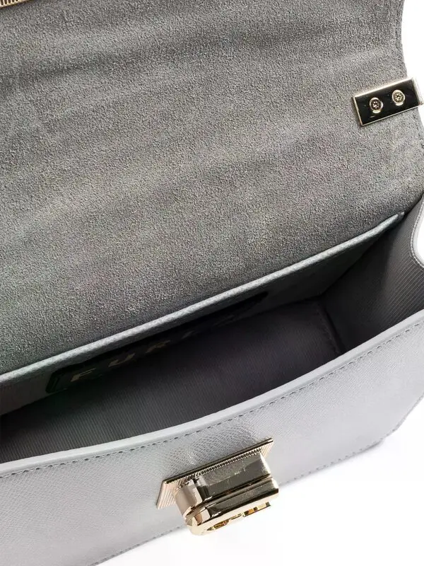 Furla 1927 Leather Shoulder Bag - Grey