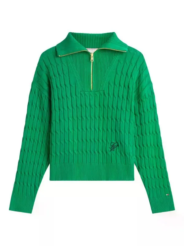 Tommy Hilfiger Cable-knit Zip Sweater