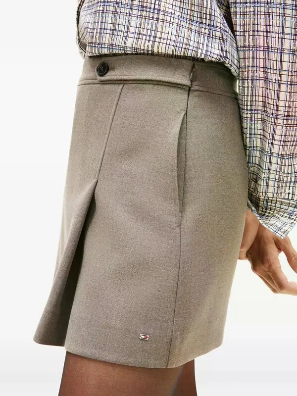Tommy Hilfiger A-line Mini Skirt - Neutrals