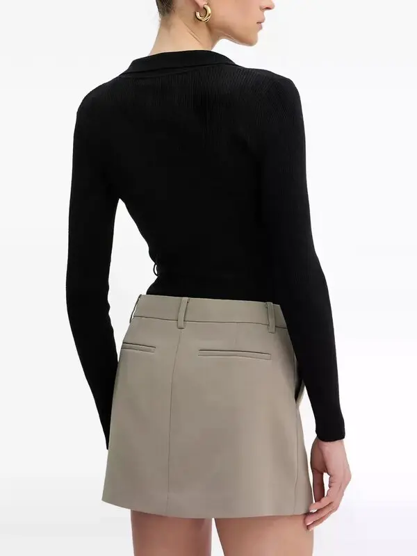 FRACOMINA Button Ribbed Top