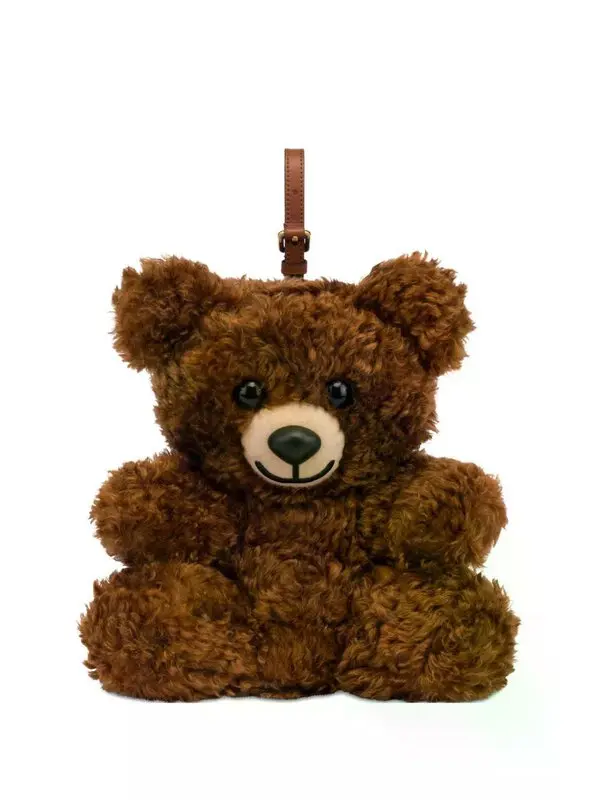 Moschino Teddy Bear Zip Handbag - Brown