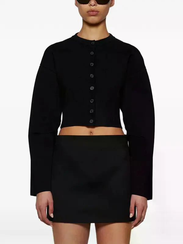 Wardrobe.NYC Matte Cropped Cardigan