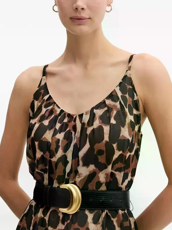 Joseph Ribkoff Animal-print Jumpsuit
