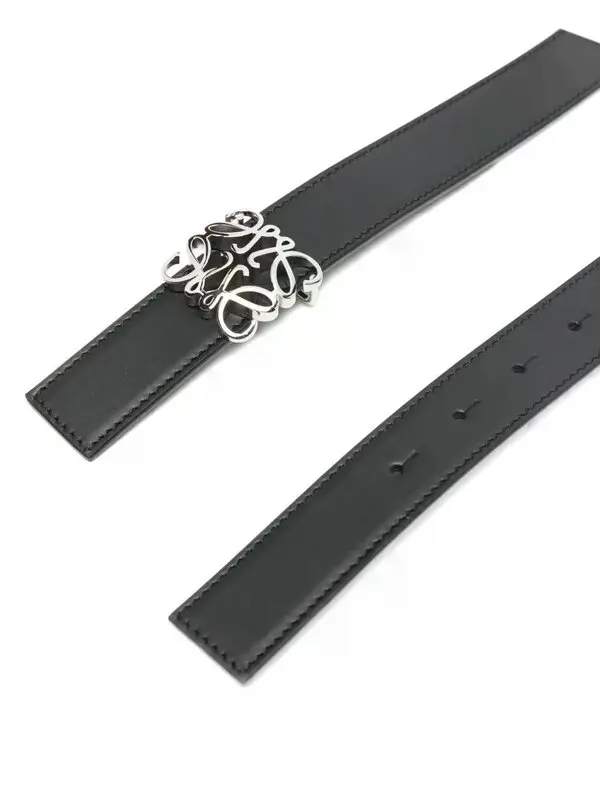 Loewe Logo-buckle Belt - Black