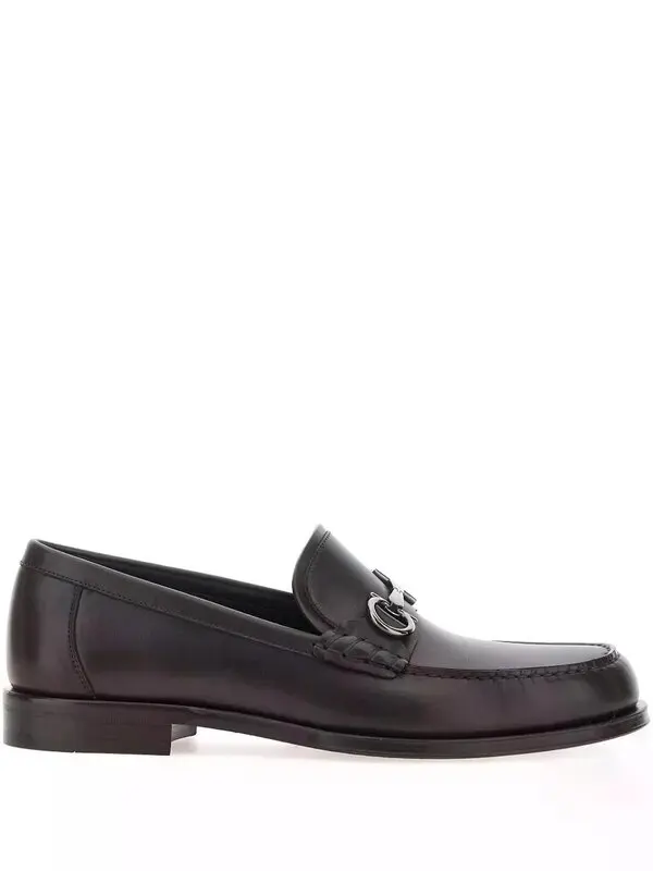 FERRAGAMO Leather Loafers - Brown