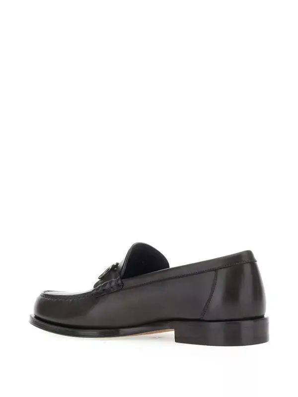 FERRAGAMO Leather Loafers - Brown