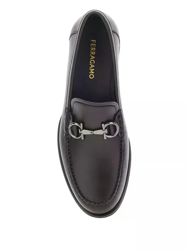 FERRAGAMO Leather Loafers - Brown