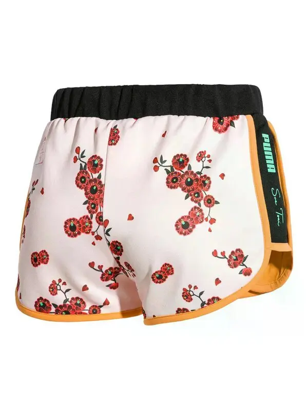 PUMA Floral-pattern Shorts - Neutrals