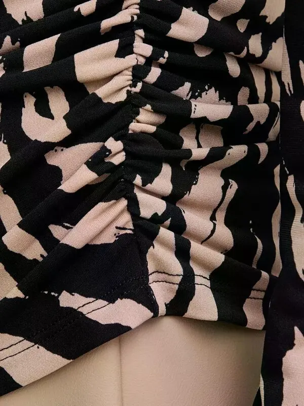 Joseph Ribkoff Printed Ruched Blouse