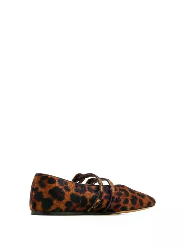 Le Monde Beryl Claudia Buckle-strap Ballet Flats - Brown