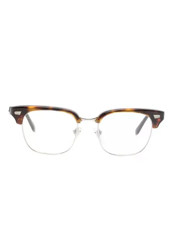 CUTLER & GROSS Browline-frame Glasses - Brown
