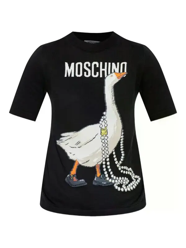 Moschino Printed T-shirt - Black
