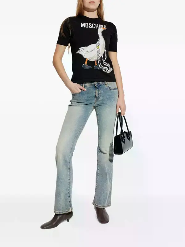 Moschino Printed T-shirt - Black