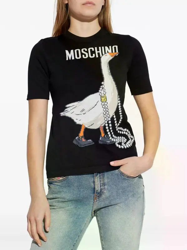 Moschino Printed T-shirt - Black