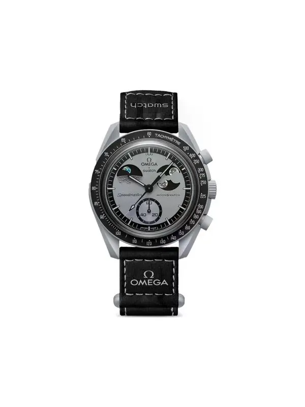 SWATCH X Omega Mission To Earthphase 42mm Watch - Grey