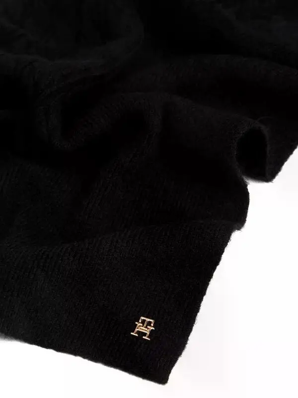 Tommy Hilfiger Cable-knit Logo Scarf