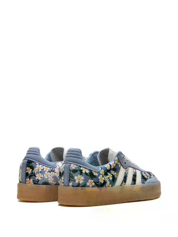 Adidas Sambae X Liberty London Floral-print Sneakers - Blue