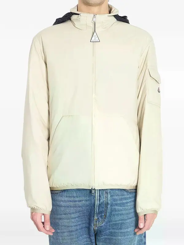 Moncler Padded Hooded Jacket - Neutrals