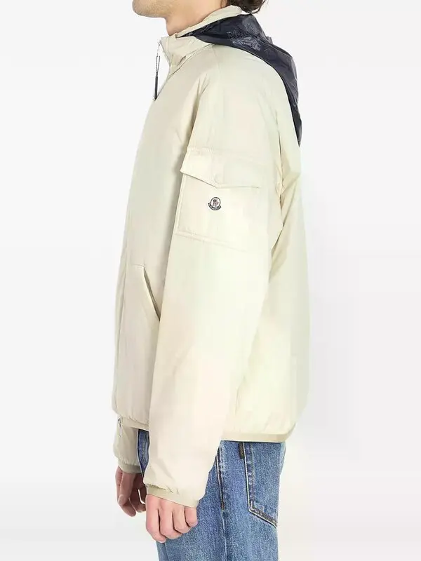 Moncler Padded Hooded Jacket - Neutrals