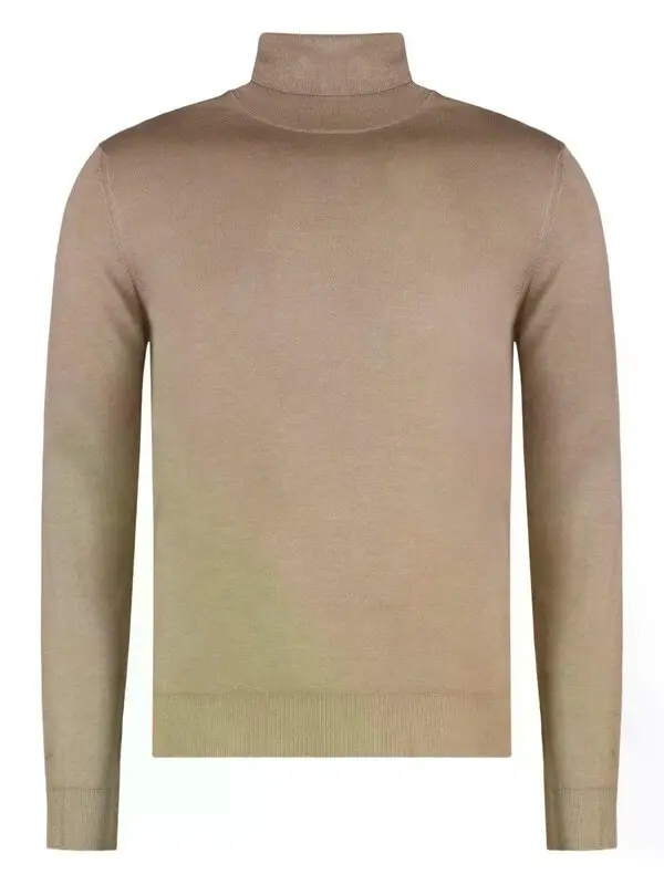 MOORER Roll-neck Sweater - Neutrals