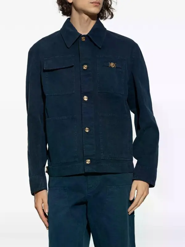 Versace Buttoned Patch Pocket Jacket