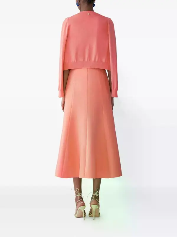 Carolina Herrera Embroidered Silk Cardigan