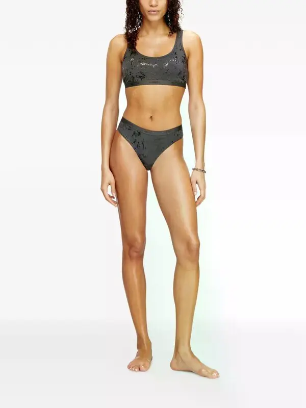 DIESEL® Oriba-gft Logo Bra - Grey