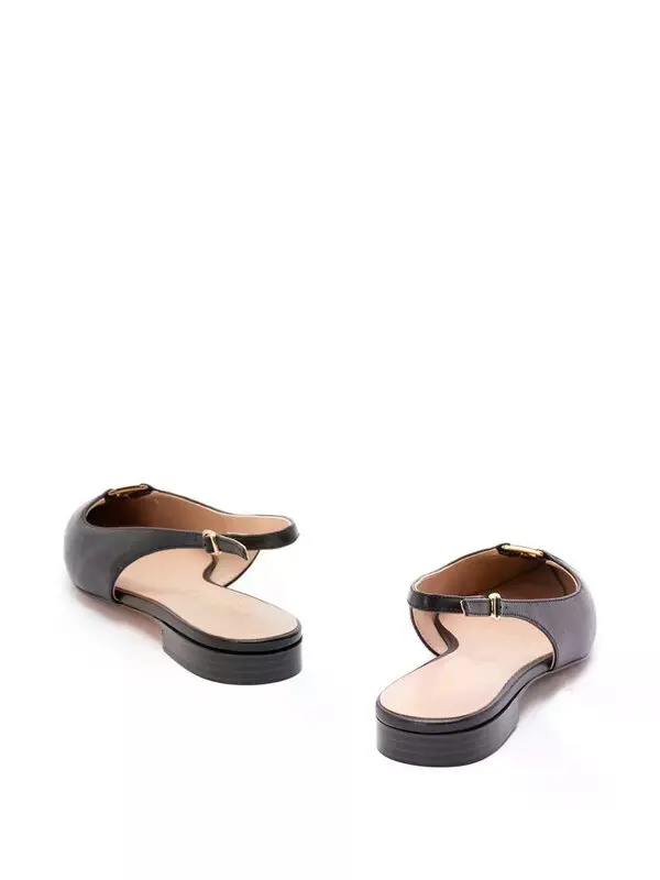 TWINSET Buckle Strap Slingback Pumps - Black