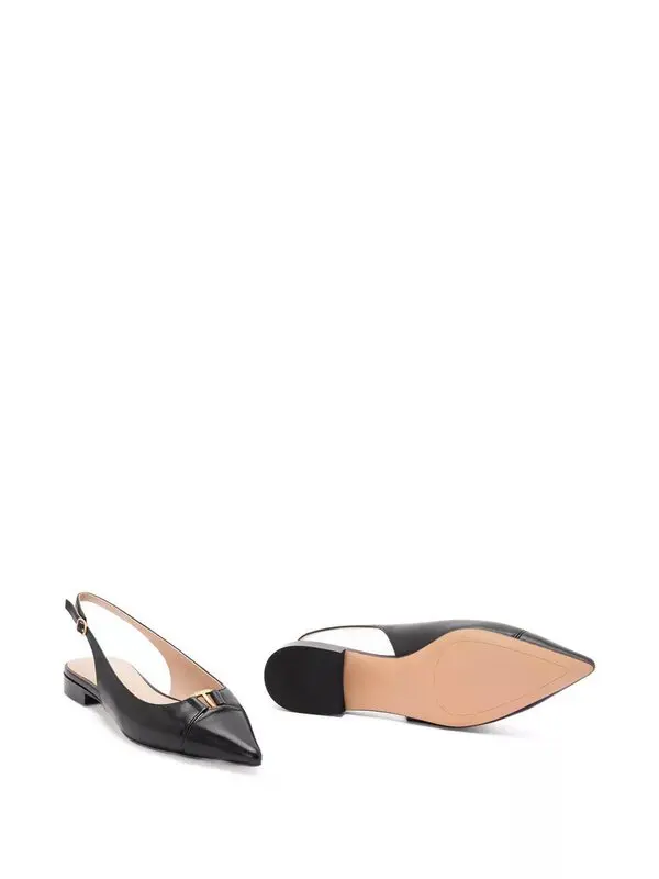TWINSET Buckle Strap Slingback Pumps - Black