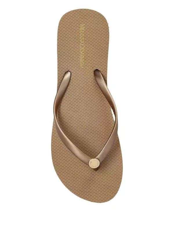 Melissa Odabash Logo Detail Flip Flops - Neutrals