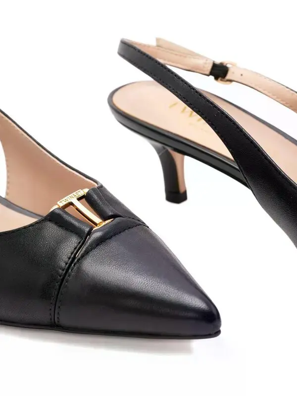 TWINSET Buckle Kitten Heel Pumps
