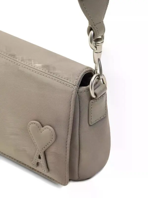 AMI Paris Marcel Padded Shoulder Bag - Grey