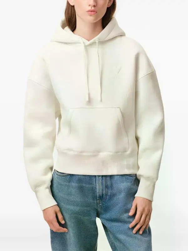 AMI Paris De Coeur Embossed Hooded Sweatshirt
