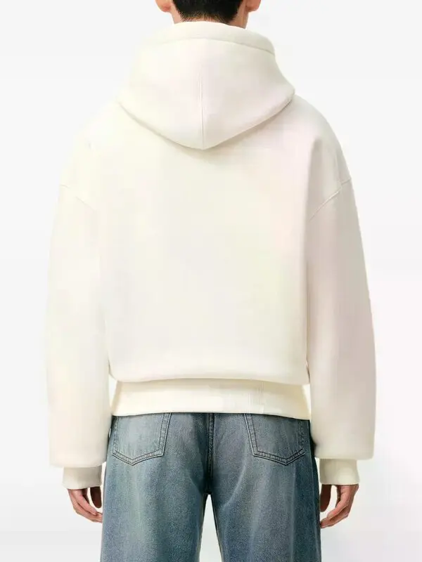 AMI Paris De Coeur Embossed Hooded Sweatshirt