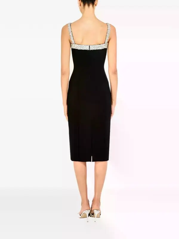 Jenny Packham Lucy Crystal-embellished Bow Midi Dress