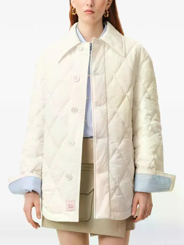 AMI Paris Padded Jacket With Galalithe Buttons