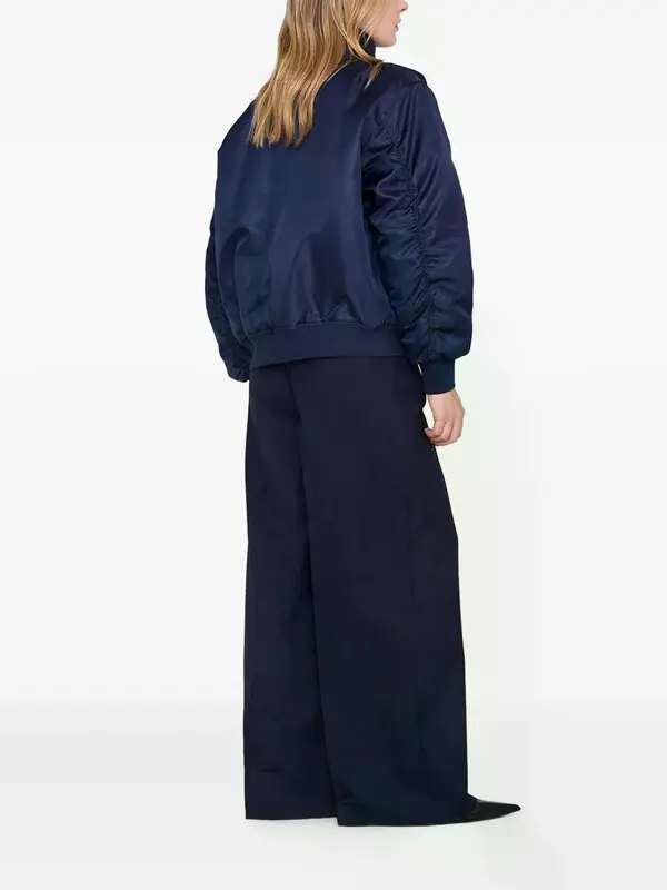 ANINE BING Leon Zip-fastening Bomber Jacket - Blue