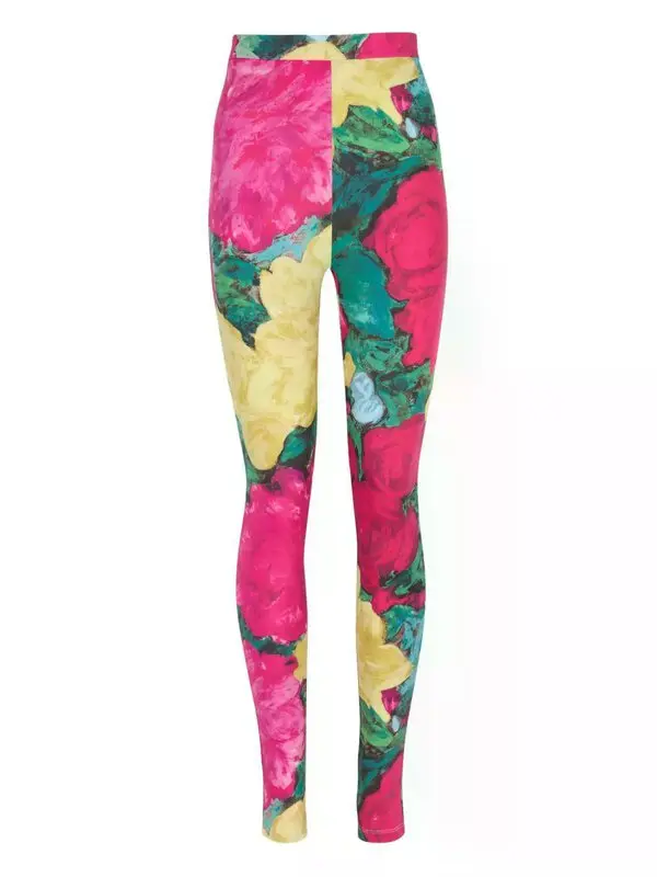 Balmain Floral-print Leggings