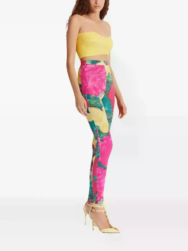 Balmain Floral-print Leggings