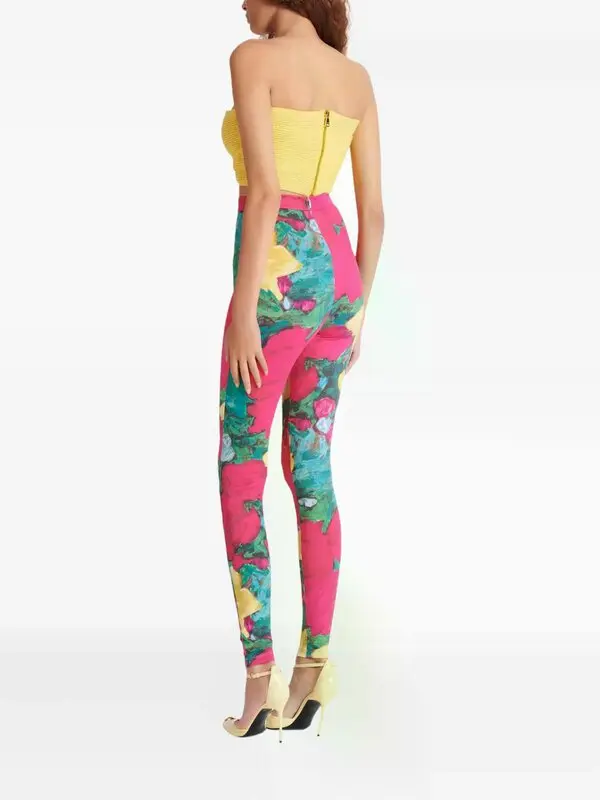 Balmain Floral-print Leggings