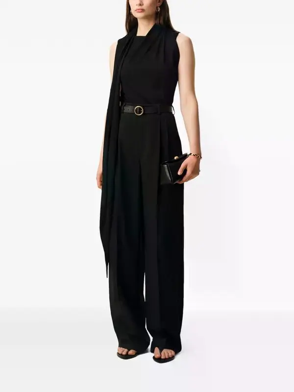 AMI Paris Sleeveless Lavalliere Top - Black