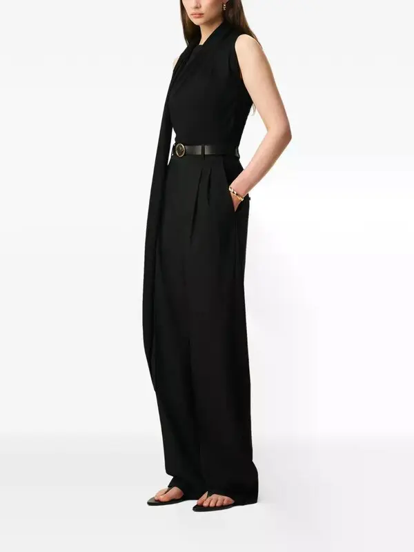 AMI Paris Sleeveless Lavalliere Top - Black