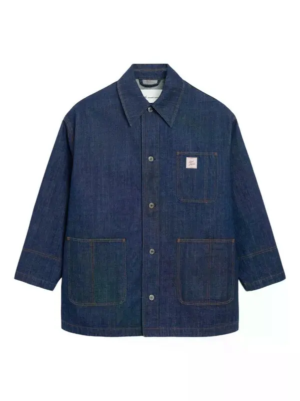 AMI Paris Raw Indigo Denim Worker Jacket