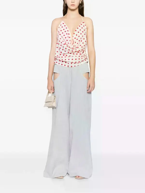 BLAKLACE Cutout Trousers - Grey