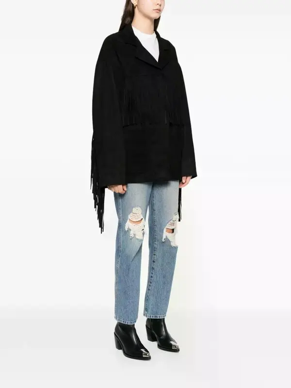 BLAKLACE Fringed Suede Jacket