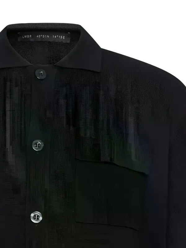 LOW BRAND Buttoned Flap-pocket Cardigan