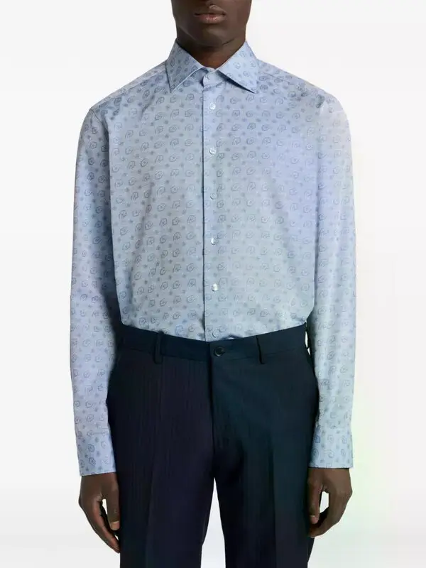 Etro Micro Paisley Motif-shirt