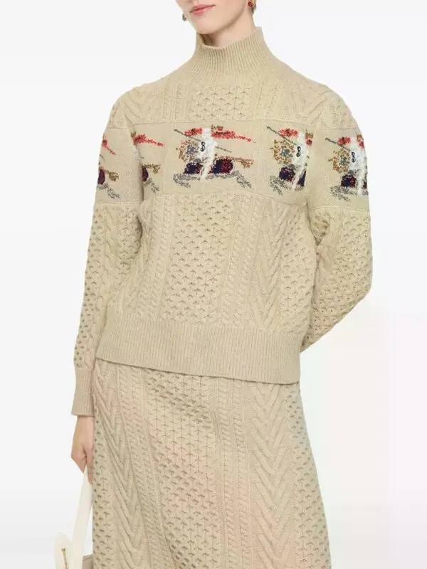Burberry Aran-knit Sweater