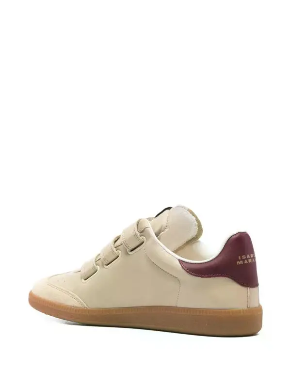 Isabel Marant Étoile Beth Side-logo Touch-strap Sneakers - Neutrals