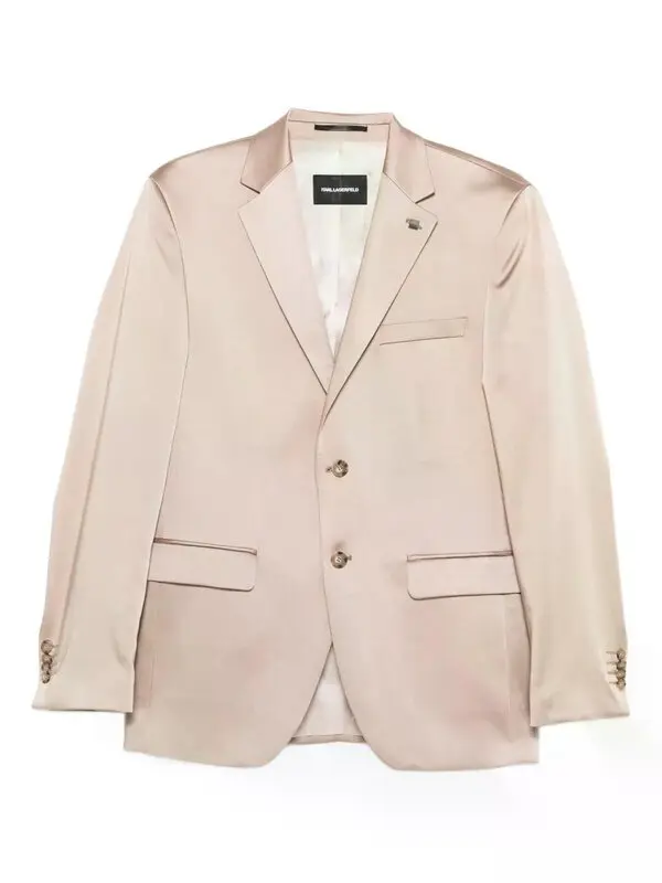 Karl Lagerfeld Buttoned Blazer - Neutrals
